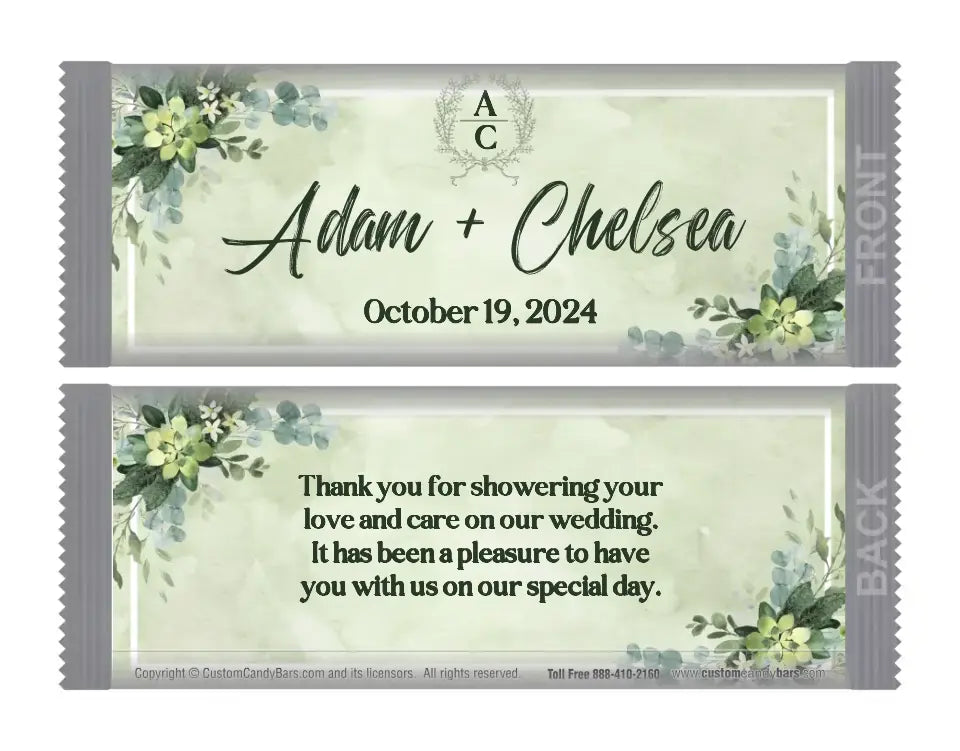 Crest Full Size Wedding – Custom Candy Bars by Printeesweet